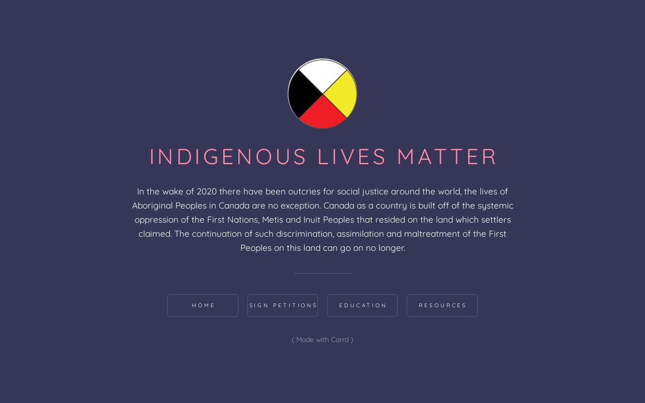 Indigenous Lives Matter